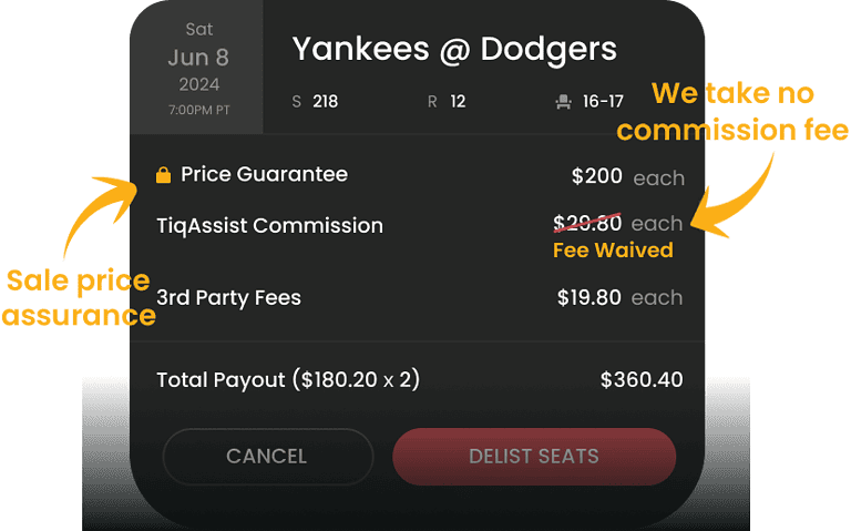 TiqAssist | Season Ticket Resale Made Simple